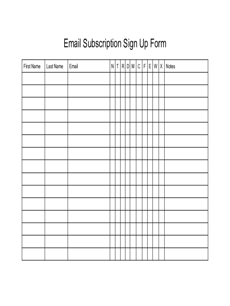 Fillable Online How to Increase Email Sign-ups With Better Forms ...