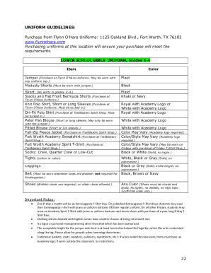 Fillable Online FlynnO'Hara School Uniforms - Pre-K-12 Uniform Provider Fax Email Print - pdfFiller