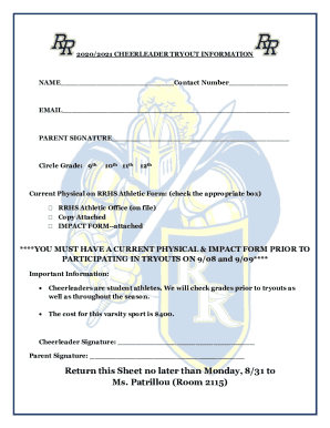 Fillable Online Cheer-Information-Sheet-20202021.pdf Fax Email Print ...