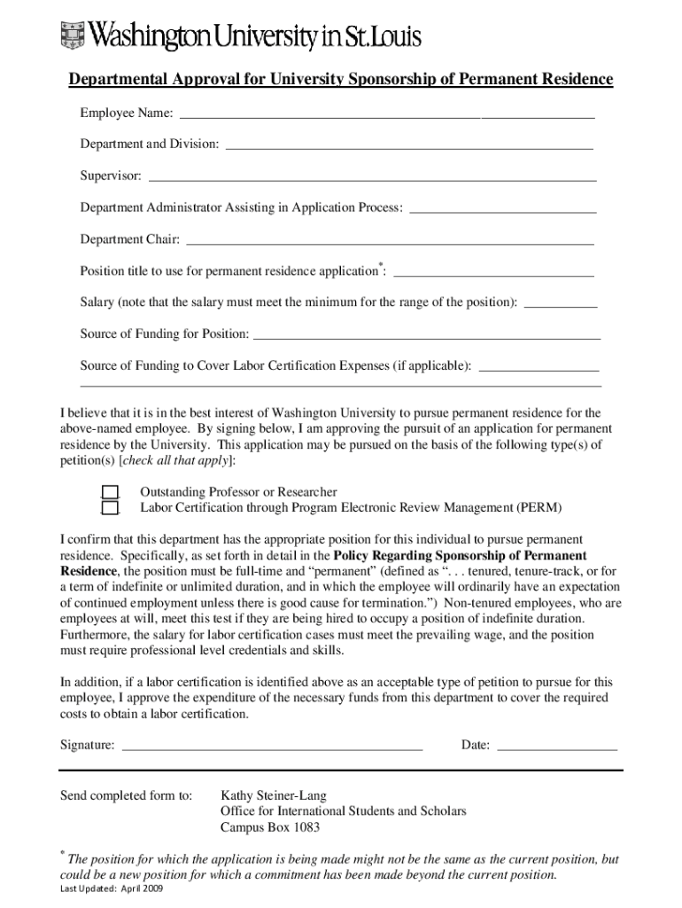 Fillable Online Departmental Approval for University Sponsorship of ... Fax Email Print - pdfFiller