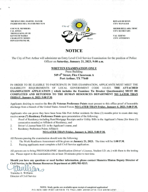 Fillable Online Police Entry Level Application 012123.pdf Fax Email ...