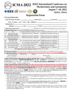 Fillable Online 10, 2022 Guilin, China Registration Form Fax Email ...