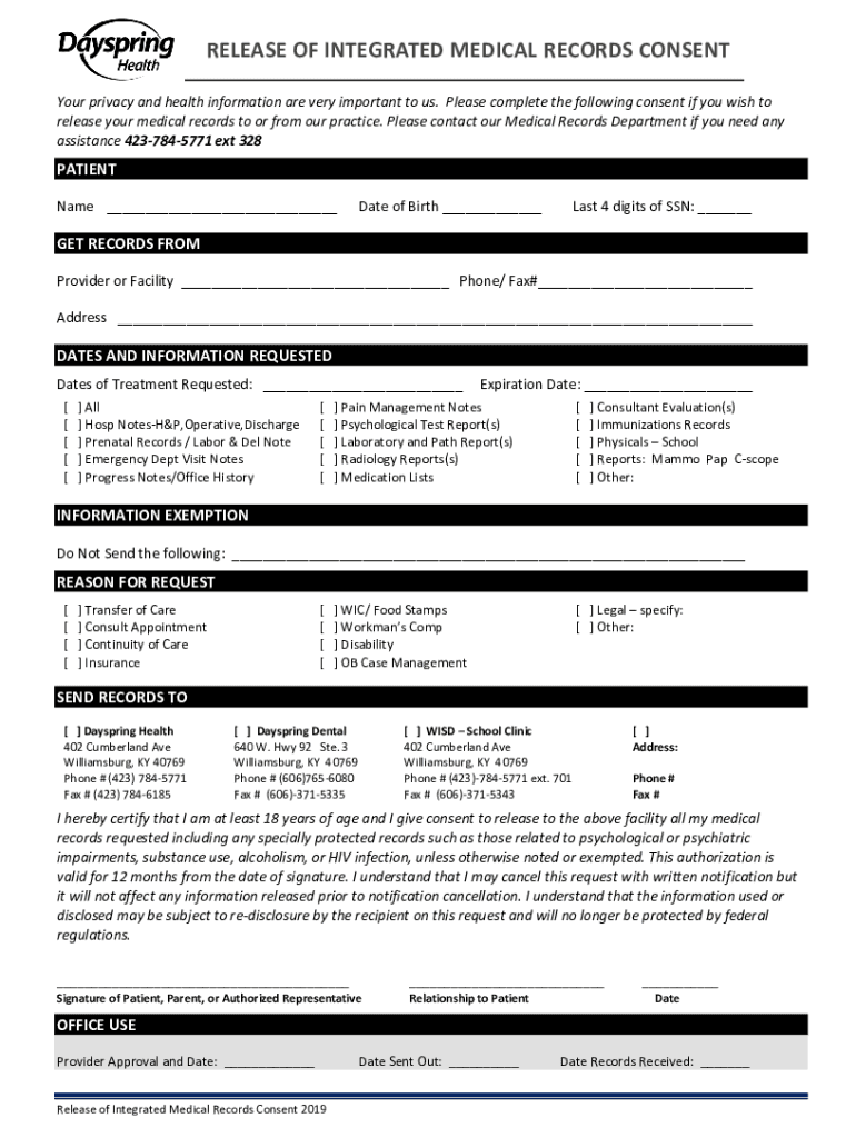 Fillable Online Medical Records, X-Rays and MRI Results Fax Email Print ...