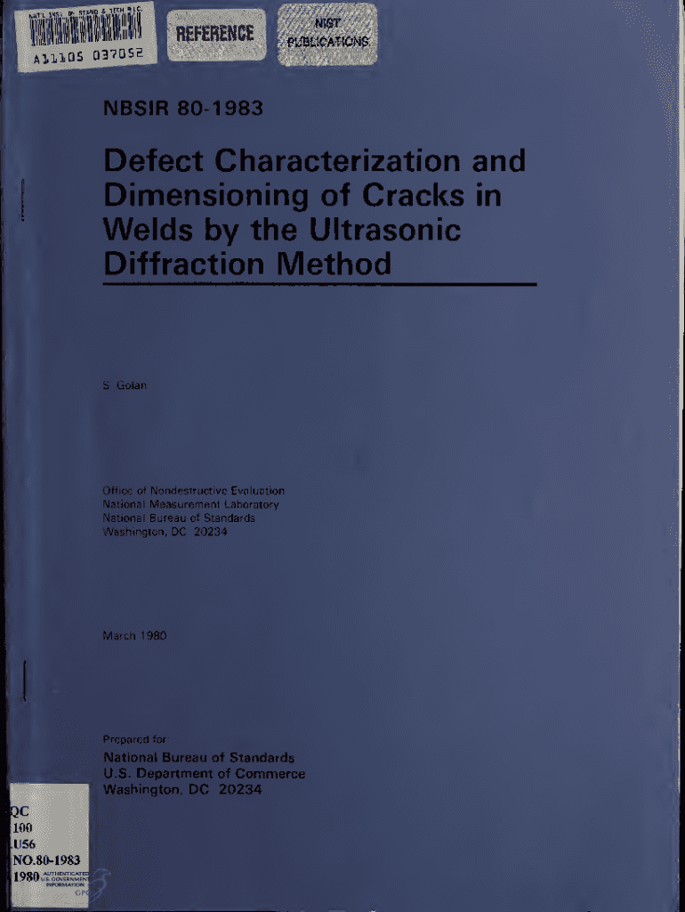 Fillable Online Defect characterization and dimensioning of cracks in welds by the ultrasonic ...