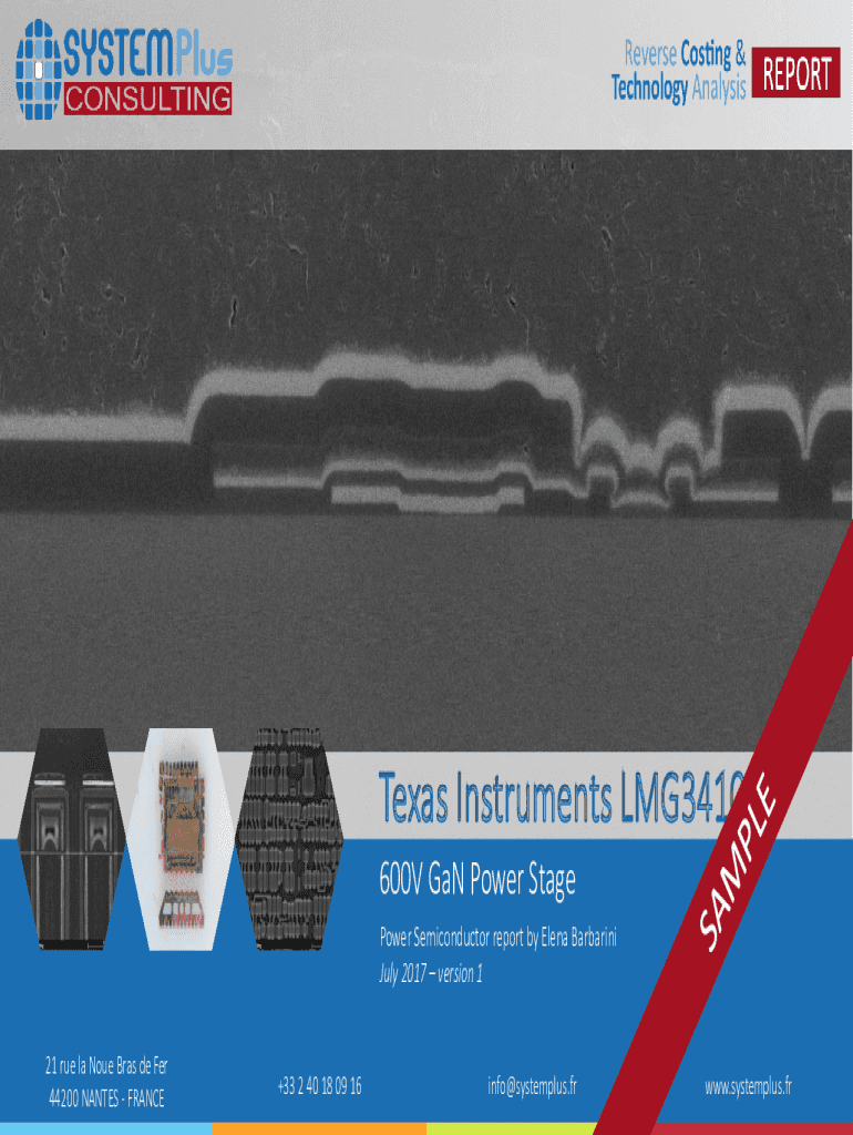 Fillable Online Texas Instruments LMG3410 600V GaN FET Power Stage ...