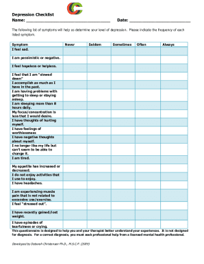 Fillable Online Depression - NIMH - National Institutes of Health (NIH ...