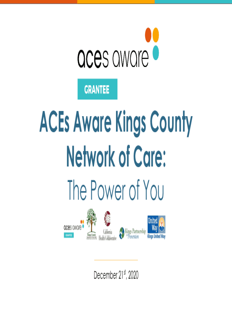 Fillable Online ACEs Aware Kings County Network of Care: Fax Email ...