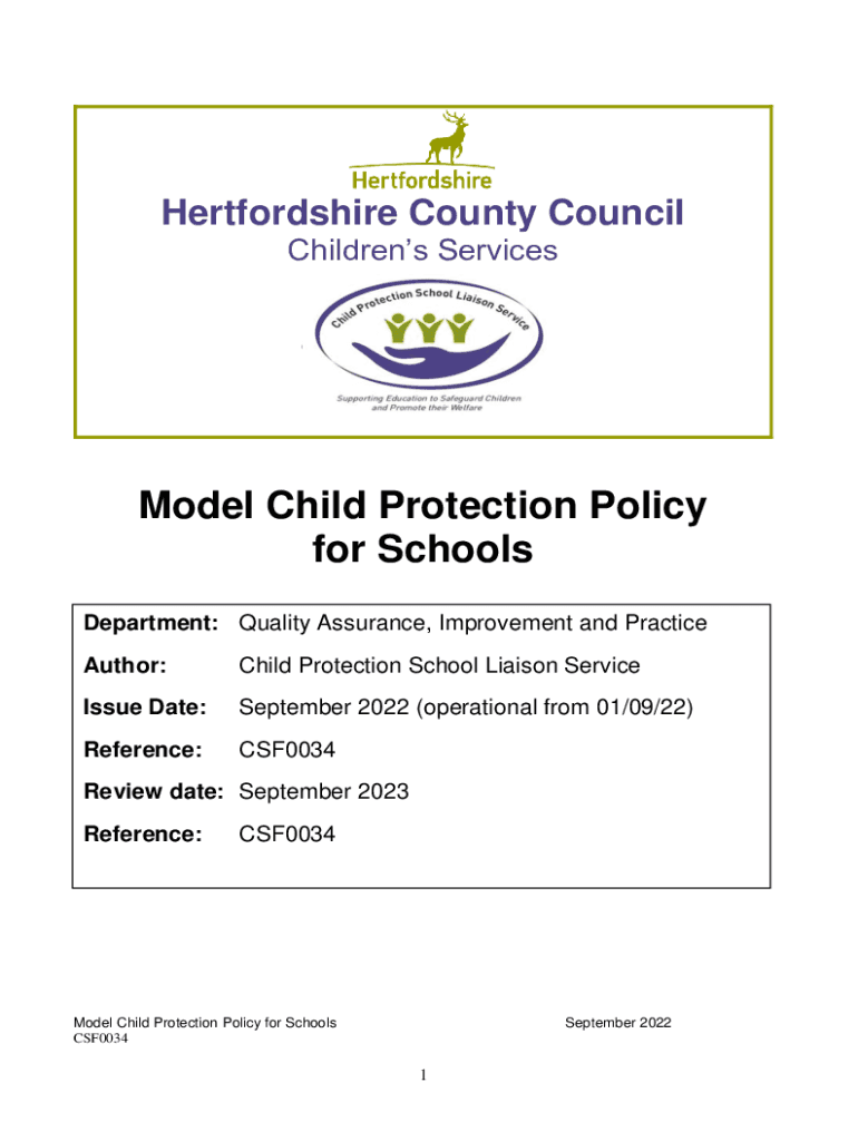 Fillable Online Child protection schools liaison team handbook Fax ...