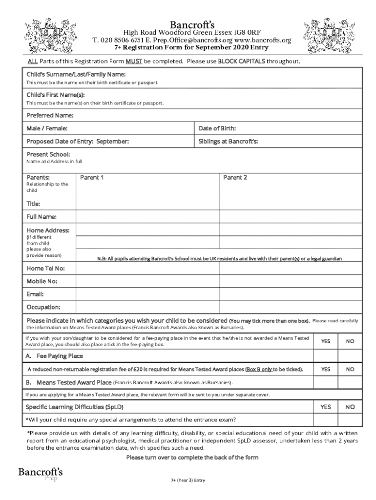 Fillable Online 11+ Registration Form Fax Email Print - pdfFiller
