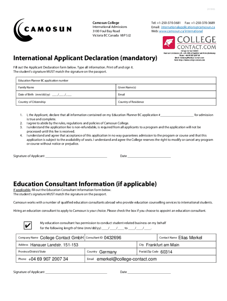 Fillable Online International Students - Application Process Fax Email Print - pdfFiller