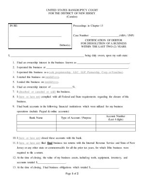 Fillable Online Chapter 13 Trustee's Certification of Default Fax Email ...