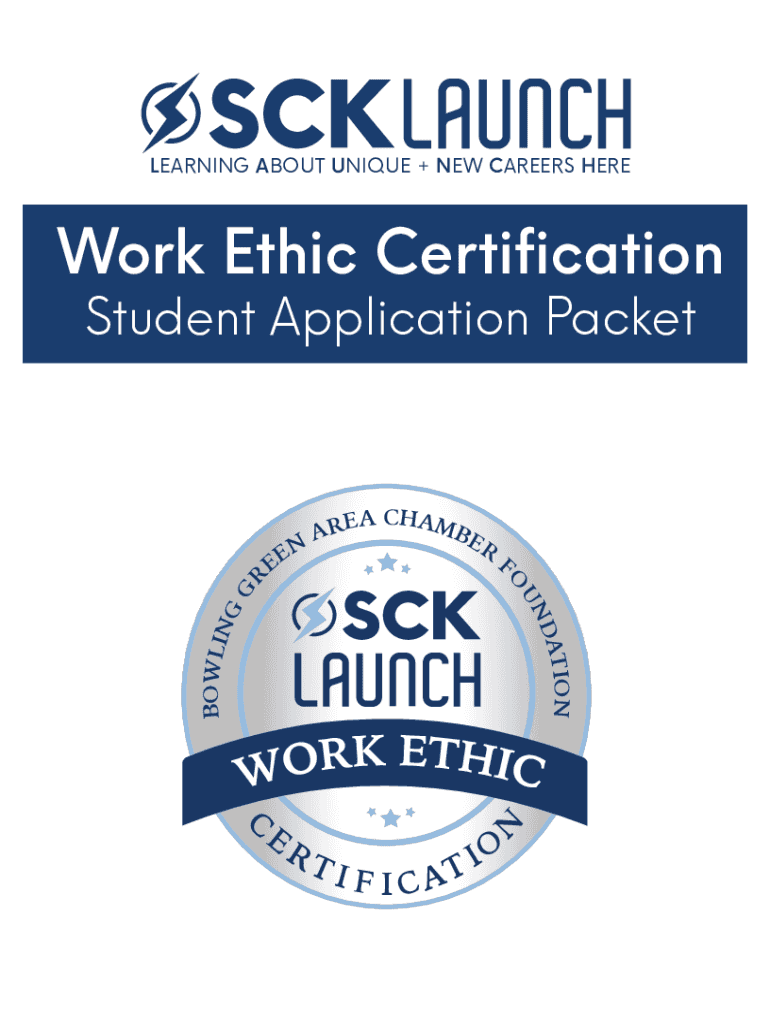 Fillable Online Work Ethic Certification - Student Application Packet Fax Email Print - pdfFiller