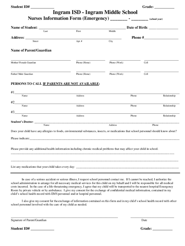 Completable En línea Ingram Middle School Fax Email Imprimir - pdfFiller