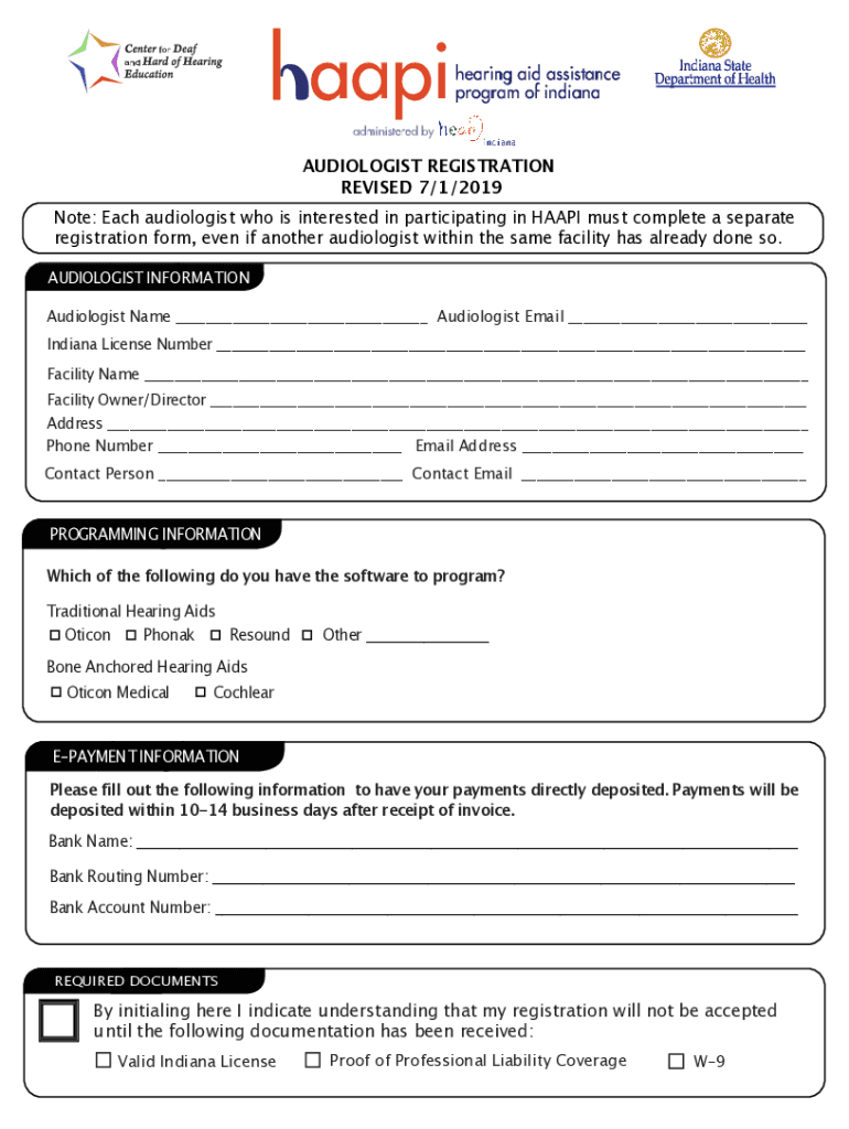 Fillable Online Forms and Guidelines - HAAPI Fax Email Print - pdfFiller