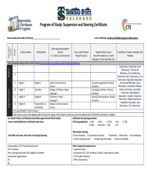 Fillable Online Suspension and Steering Certificate.docx Fax Email ...