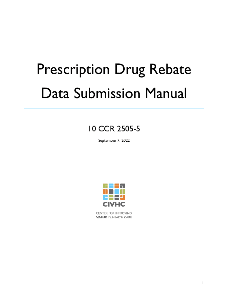 Fillable Online Prescription Drug Rebate Data Submission Manual Fax ...