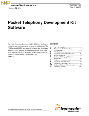 Fillable Online Packet Telephony Development Kit Software User's Guide Fax Email Print - pdfFiller