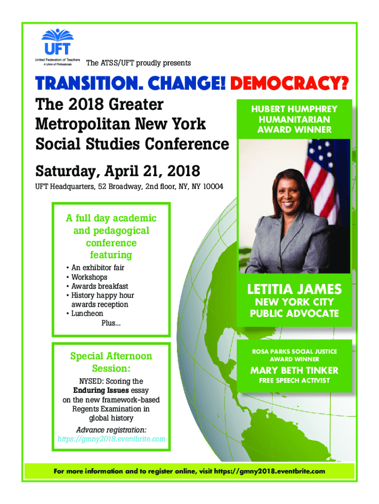 Fillable Online Greater Metropolitan New York Social Studies Conference ...