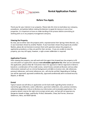 Fillable Online Making a Rental Inquiry via Email Fax Email Print - pdfFiller