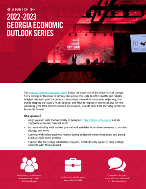 Fillable Online Next Year's Economy, Now - The Georgia Economic Outlook ...