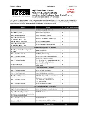 Fillable Online Digital Media Production Film and Video Degree ...