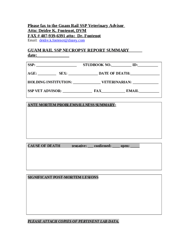 Rehabilitation and Release Success with Guam Rails ... Doc Template ...