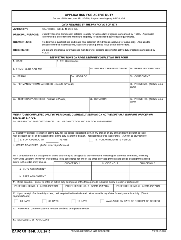 Fillable Online Warrant Officers Federal Recognition and Related ...