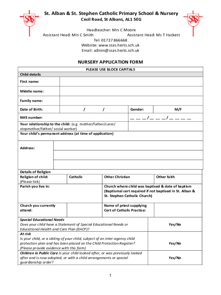 Fillable Online nursery application form Fax Email Print - pdfFiller
