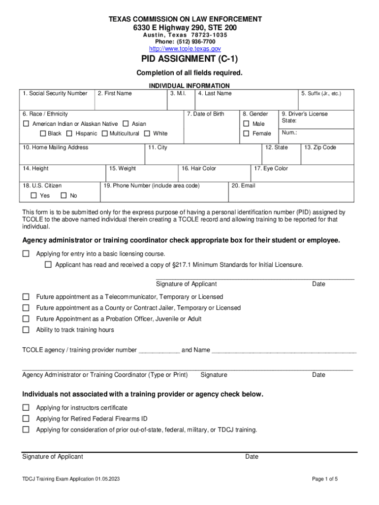 Fillable Online TDCJ TRAINING Fax Email Print - pdfFiller