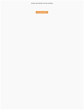 Fillable Online Aerobic and anaerobic exercise worksheet. Aerobic and ...