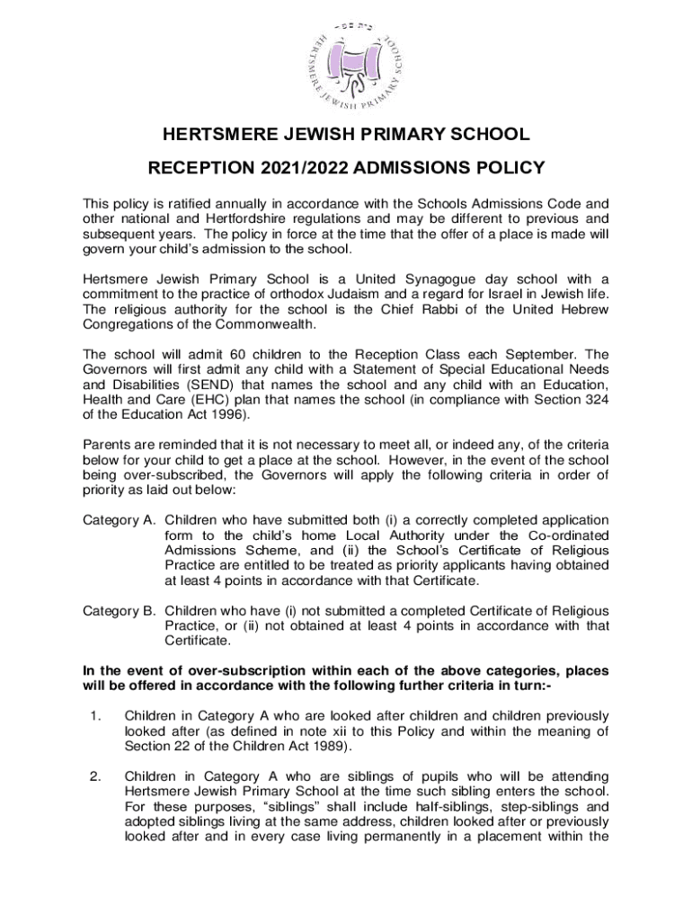 Fillable Online other national and Hertfordshire regulations and may be ...