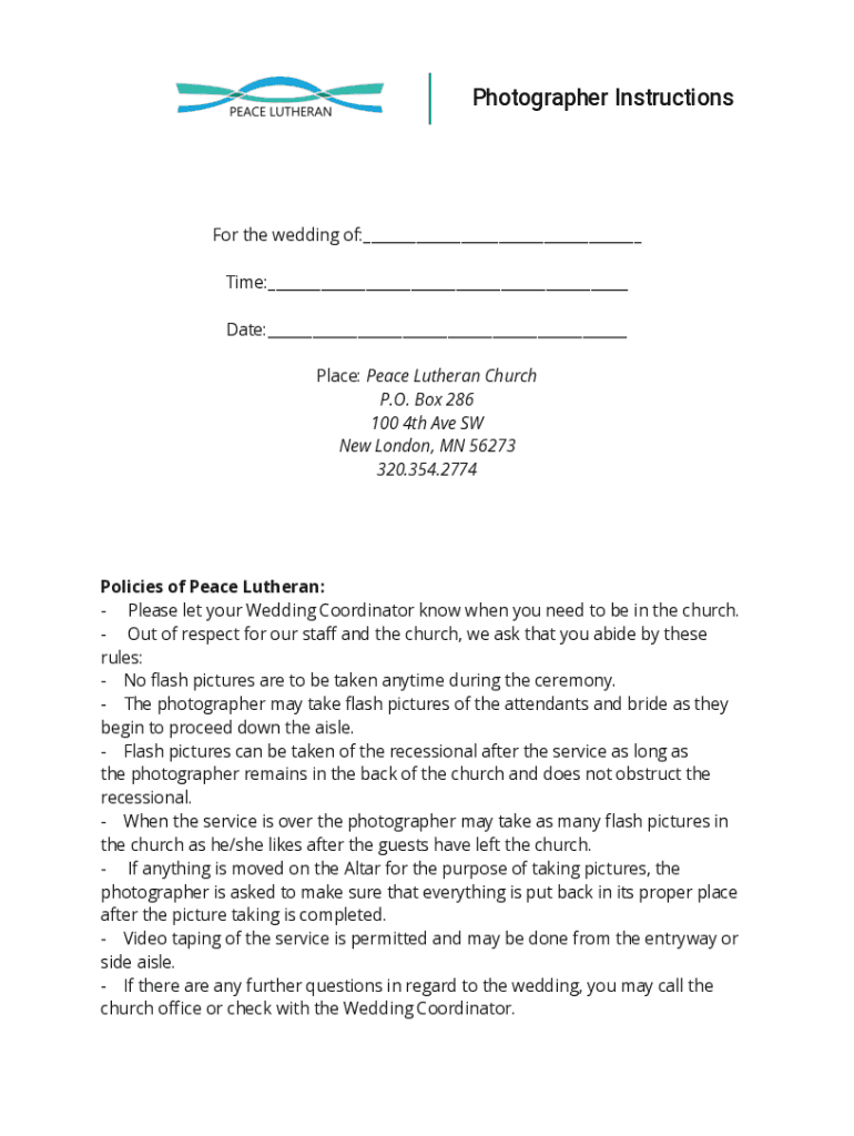 Fillable Online Peace Lutheran Church New London MN Live Stream Fax Email Print - pdfFiller