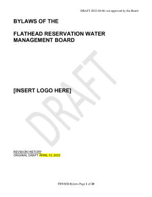 Fillable Online dnrc mt The Flathead Reservation Water Management Board ...