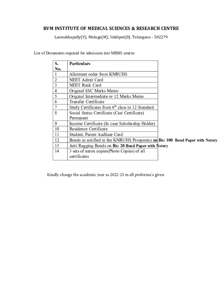 Fillable Online RVM Institute of Medical Sciences & Research Centre Fax ...