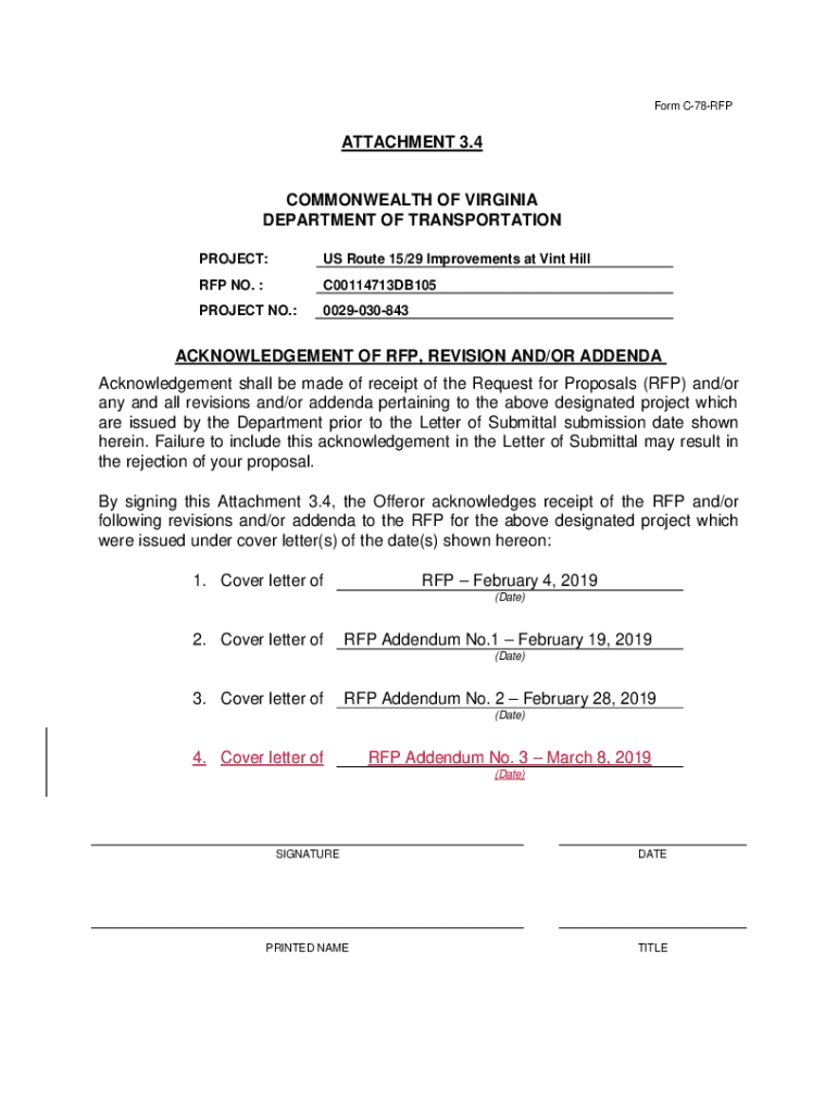 Fillable Online Form C-78-RFP Fax Email Print - pdfFiller