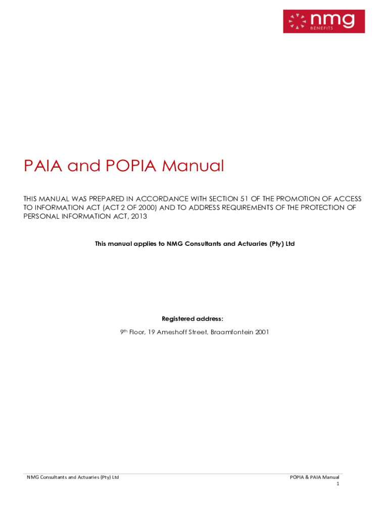 Fillable Online paia-manual-consumer-healthcare. ... Fax Email Print ...