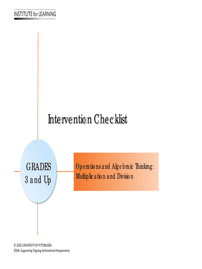 Fillable Online Grade 3 Operations and Algebraic Thinking Unit of ...