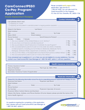 Fillable Online Co-Pay Program Fax Email Print - pdfFiller