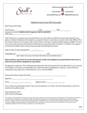 Fillable Online Medicare Face to Face (F2F) Encounter - SpaceCraft Fax ...