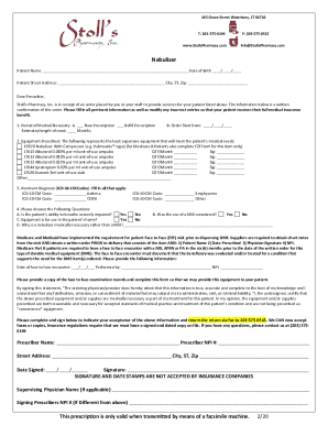 Fillable Online Patient Name: Date of Birth // Fax Email Print - pdfFiller