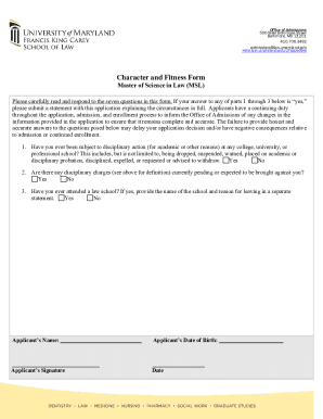 Fillable Online MSL.Character-and-Fitness-Form Fax Email Print - pdfFiller