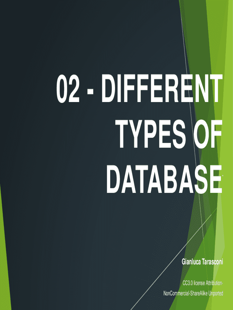 Fillable Online Types of Modern Databases: Overview and Definitions - Zuar Fax Email Print ...