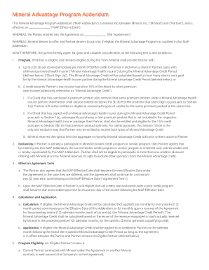 Fillable Online Addendum to Agreement Form of Medicare Advantage ...