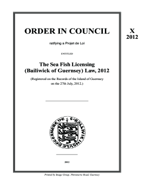 Fillable Online faolex fao Order in Council Template Fax Email Print ...