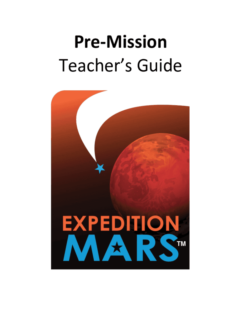 Fillable Online expedition-mars-teachers-guide-pre-mission- ... Fax ...