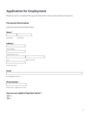Fillable Online 50 Application Questions to Find the Right Candidate ...