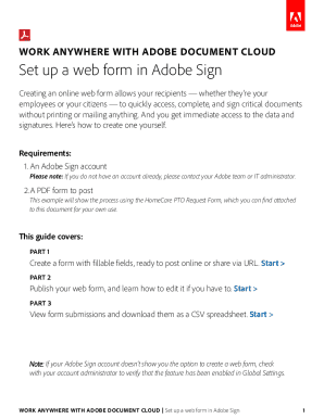 Fillable Online Set up a web form in Adobe Sign. Creating web forms ...