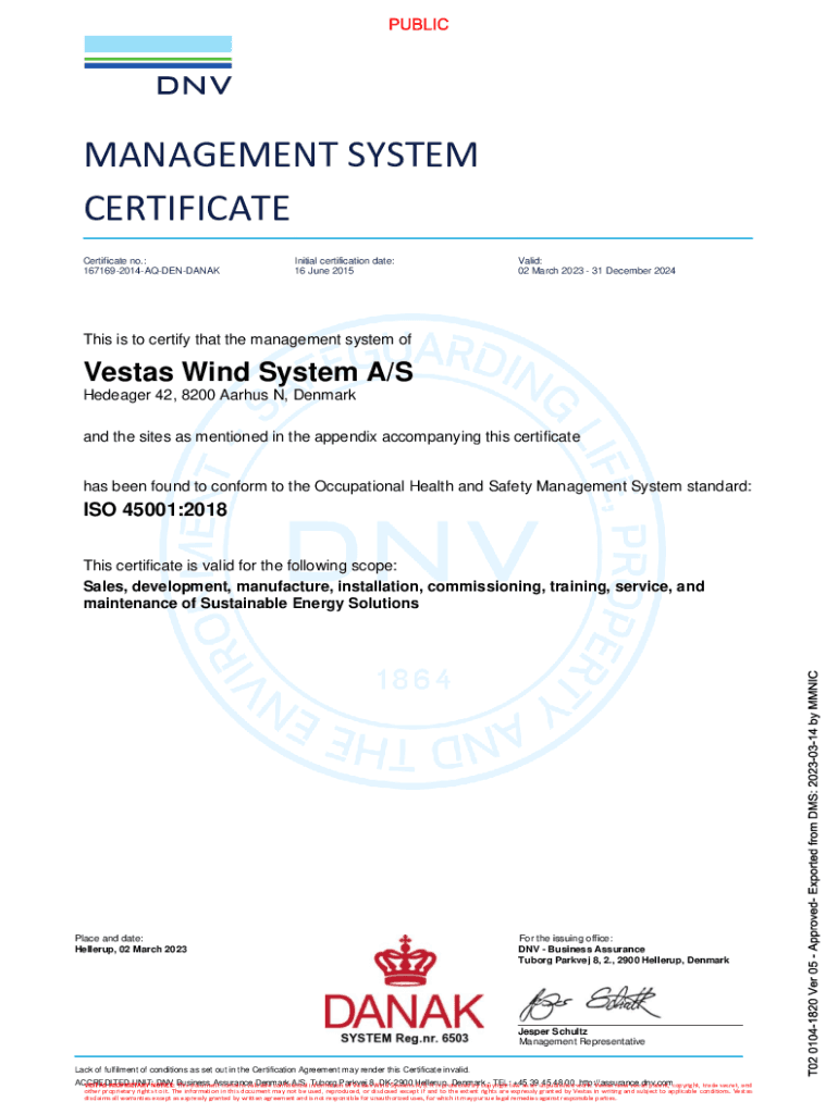 Fillable Online Certificate of Management System Fax Email Print - pdfFiller