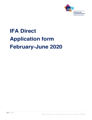 Fillable Online Ifa Application Form - Fill and Sign Printable Template ...