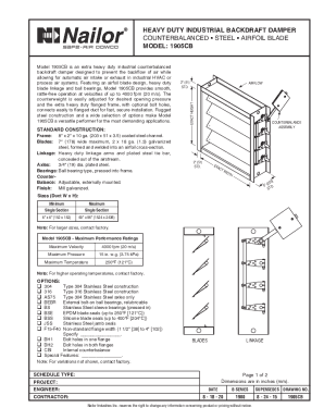 Fillable Online heavy duty industrial backdraft damper counterbalanced ...